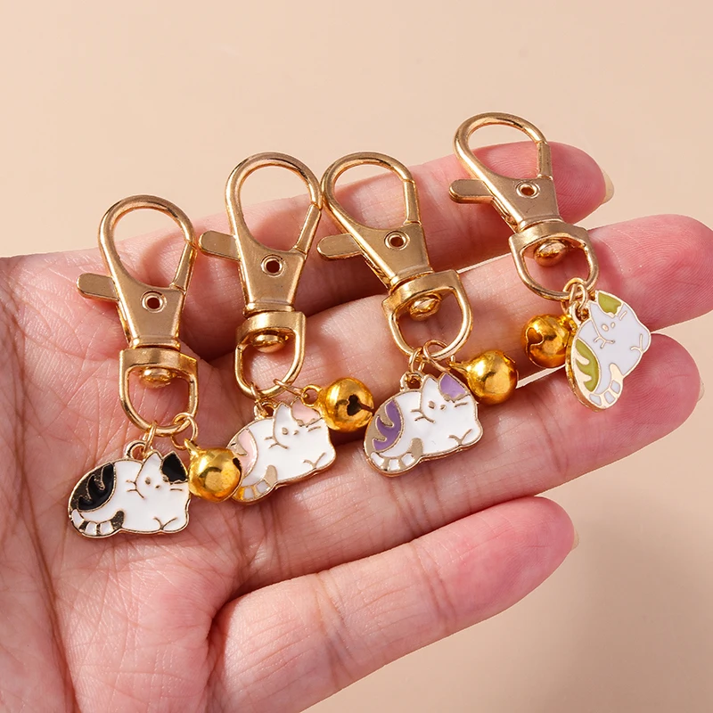 mini cat keyring keychain | lemoncatshop