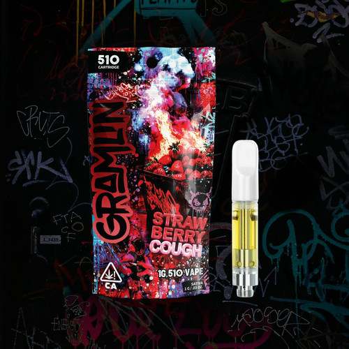 Gramlin | Strawberry Cough | 510 Vape | Cartridge | Herb Dash Delivery