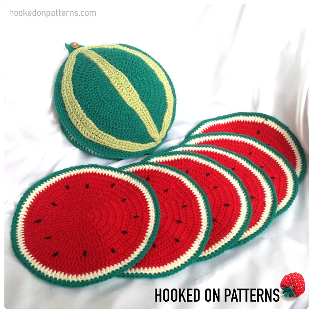 National Watermelon Day Crochet Pattern Roundup