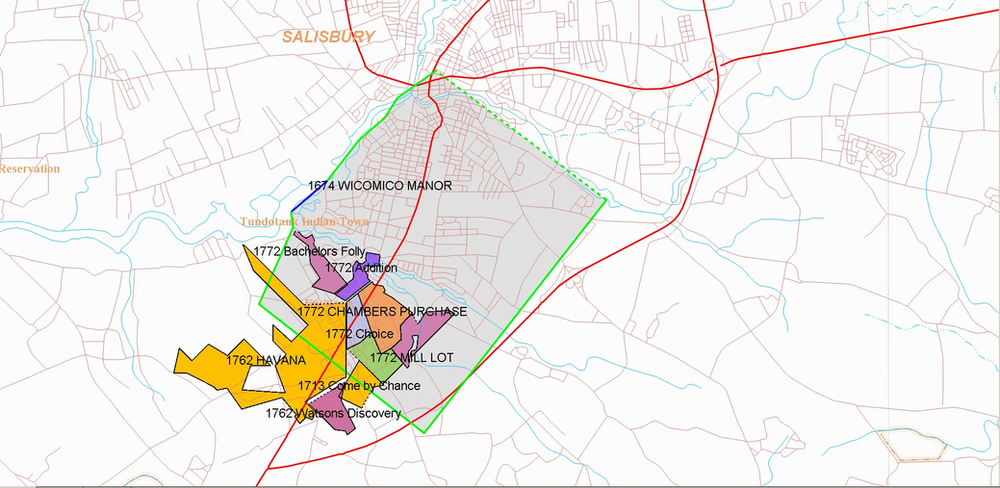 Fruitland, Maryland c1772