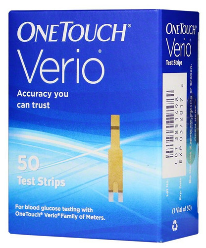 One Touch Verio Blood Glucose Test Strips 50ct | My Site