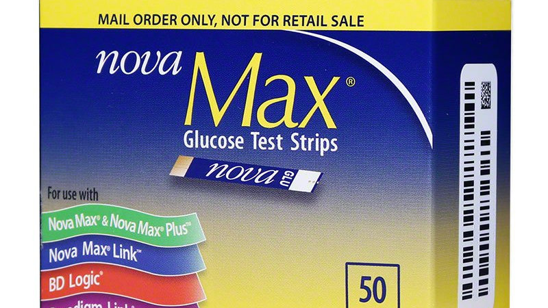 Nova Max Glucose Test Strips 50 Count | My Site