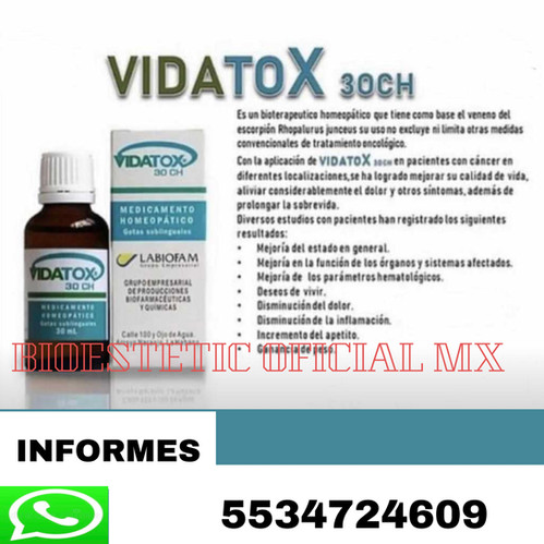 VIDATOX 30 CH promoción 2 | Bioestetic Oficial MX