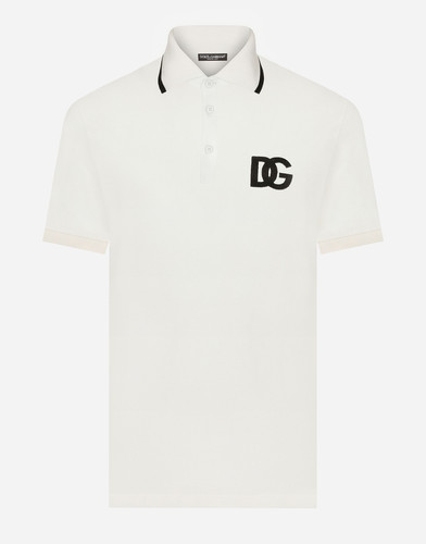 1 X Ratio Pack - Dolce & Gabbana Cotton Polo-Shirt With DG Embroidery ...