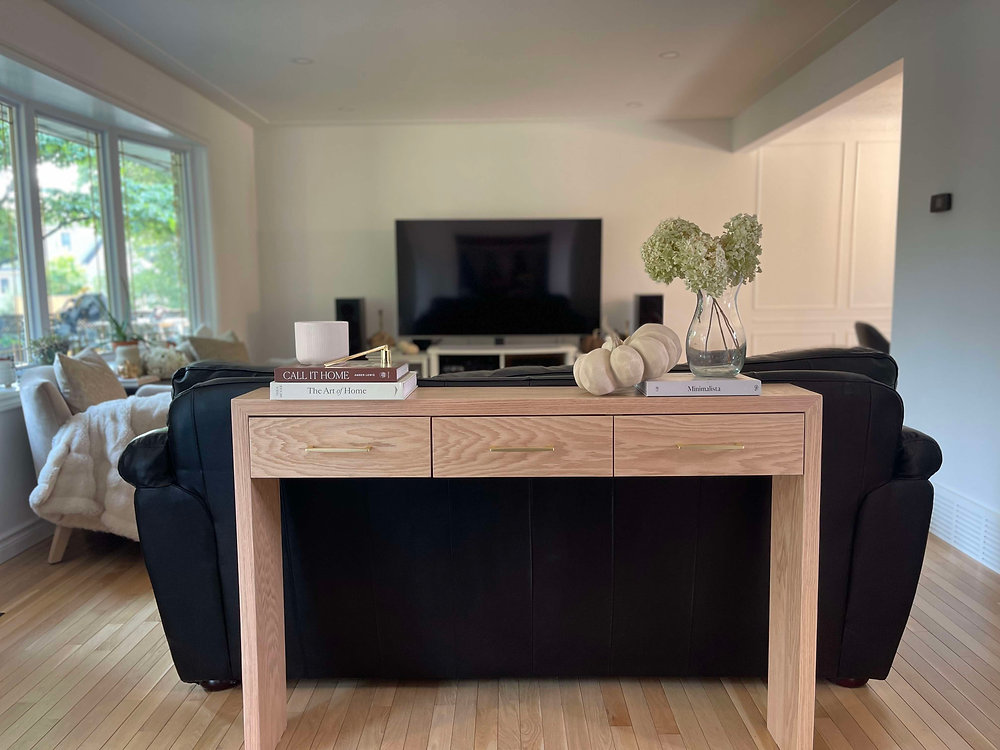 DIY Waterfall Sofa Console Table: A Step-by-Step Guide to Creating a ...