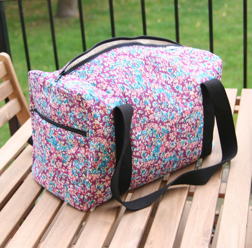 Duffel Bag Made with Liberty Fabric (Tatum Purple) | Lauren Ruth