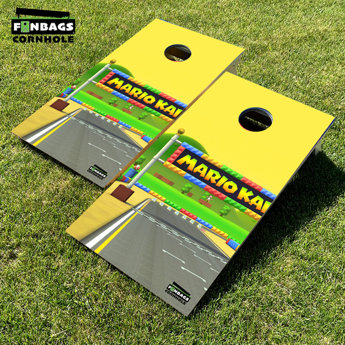 Mario Kart Mayhem (Track) Tournament Edition Cornhole Boards | FanBags ...