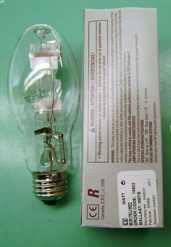 GE 18902 MVR175/U/MED 175W M57 Clear BD17 Unprotected Metal Halide ...