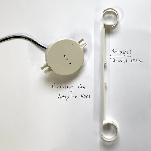 Straight Bracket 13830 and TCP 4001 Ceiling Pan Adapter for L13T9N27K ...