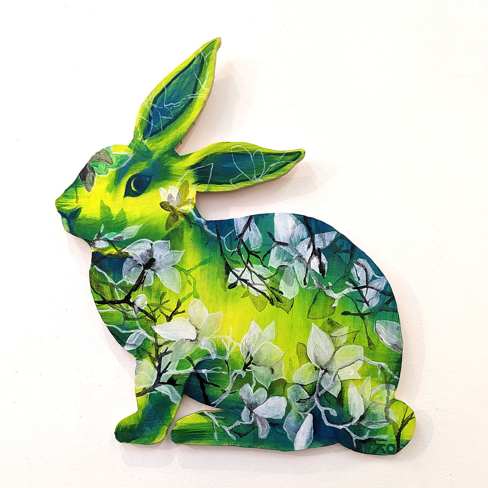 Jun Yang - Magnolia Rabbit | Helvella Art