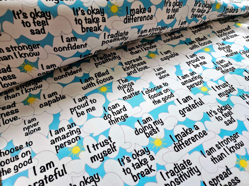 EXCLUSIVE Positive Affirmation Clouds/Sun | Knighton Fabrics