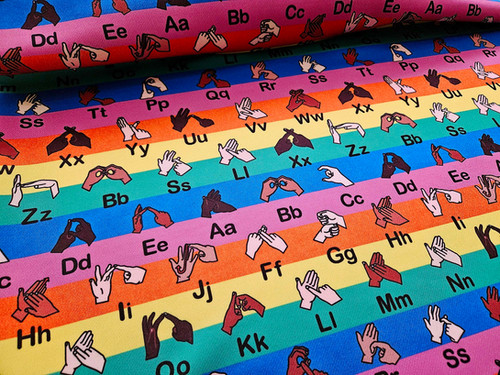 EXCLUSIVE British Sign Language BSL (Colourblind Friendly Rainbow ...