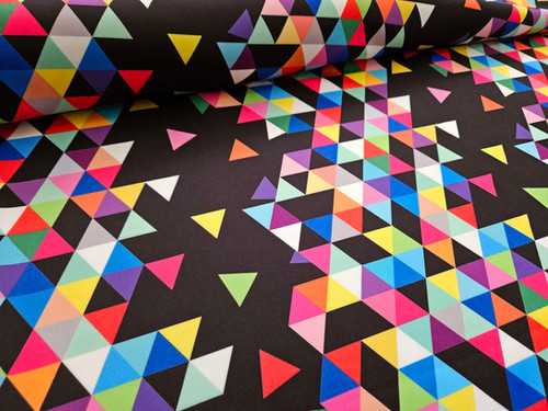 EXCLUSIVE Geometric Triangles (Rainbow) | Knighton Fabrics