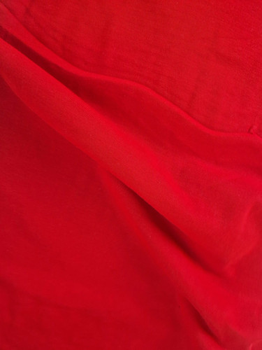 Red Tubular Ribbing | Knighton Fabrics