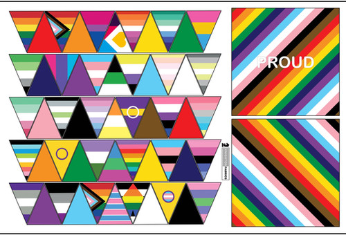 EXCLUSIVE LGBTQIA+ Pride Bunting/Decor Panel (Woven Polyester ...
