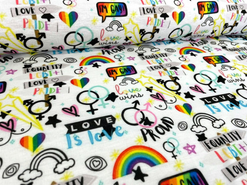 EXCLUSIVE LGBTQ+ Pride White colourway (Spun Polyester Elastane ...