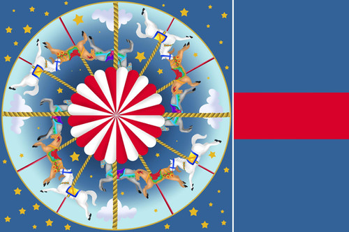 EXCLUSIVE Child Circle Skirt Carousel Panel | Knighton Fabrics