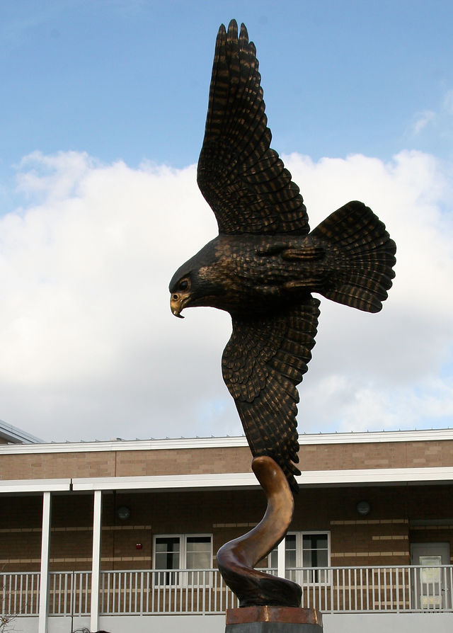 falcon statue