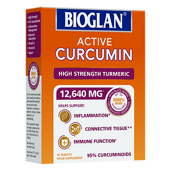 Bioglan Active Curcumin with 95% curcuminoids, 30 Tablets | atMenopause