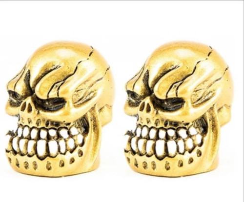 MK VOODOO SKULL S/V CAPS PAIR | MOTOKING BMX