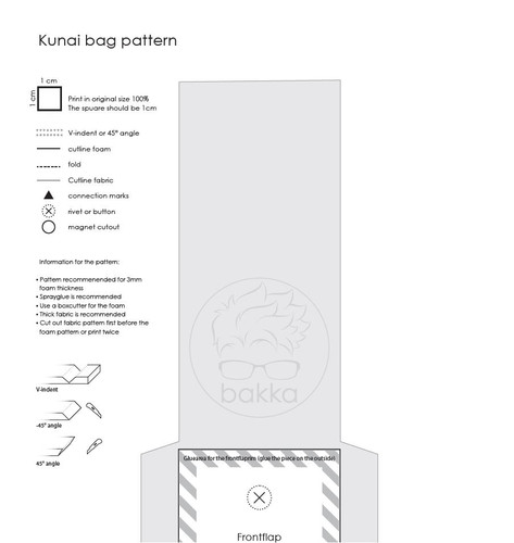 Pattern: Kunai Bag | bakka cosplay