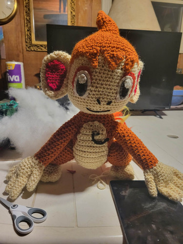 Flaming Monkey Crochet Pattern - PDF | Seifer's Stitches
