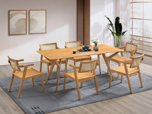Cucio Muji Dining Table Set | 1.8m | Mixhome Design