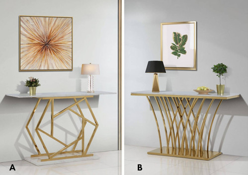 MX367 Luxury Gold Console Table | Mixhome Design
