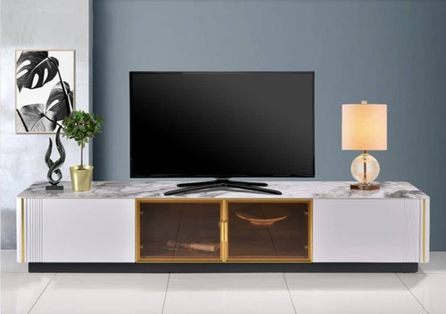 Royce(W) Stone Top TV Cabinet | 2.2m | Mixhome Design