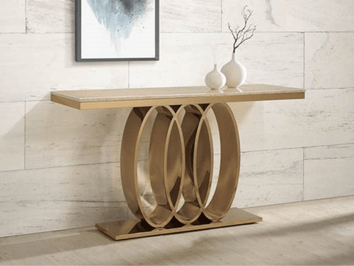 MX6688 Rose Gold Console Table | Mixhome Design