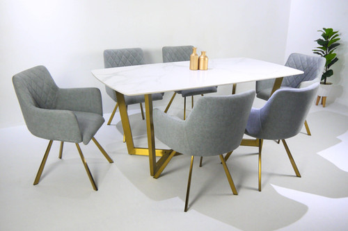Vivaldi Ceramic Dining Table Set | 1.8m | Mixhome Design