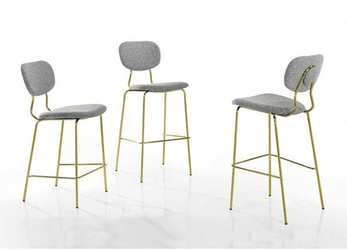 MX157 Chrome Gold Bar Chair | Mixhome Design