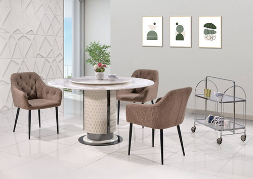 Tomos Crystal Marble Dining Set | Mixhome Design