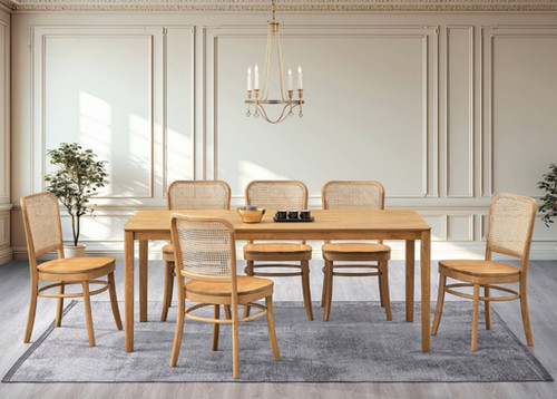 Pakio(N) 6 Seater Muji Dining Set | 1.8m | Mixhome Design