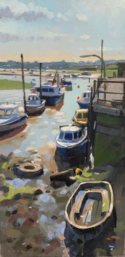 Waiting for the Tide, Bembridge - Andrew Hird | Seaview Art Gallery