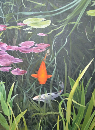 Koi Pond - Leanne Courtney Crowe | Seaview Art Gallery