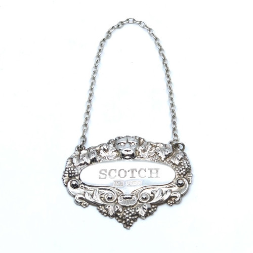 Sterling silver Scotch Decanter Label Birmingham 1977 | Martine Boré ...