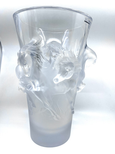 Lalique France Equus Limited Edition vase with horses | Martine Boré ...