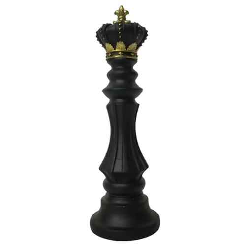 PIEZA DEL REY DE RESINA NEGRA 16X5 CM | omnichess