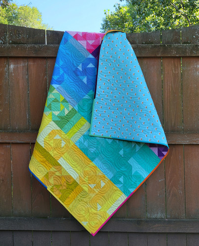 Clara Digital Quilt Pattern | Purple Daisy Quilt D