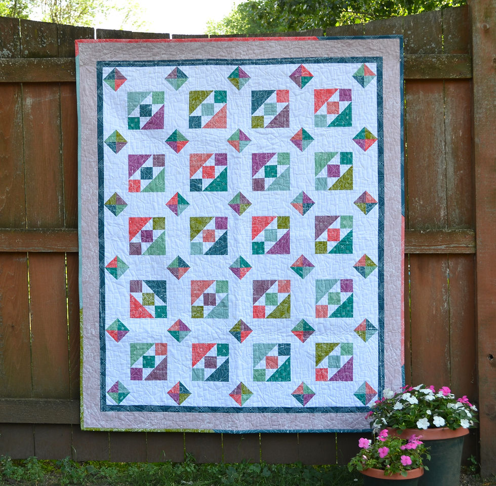Quinn Quilt Pattern | Purple Daisy Quilt D