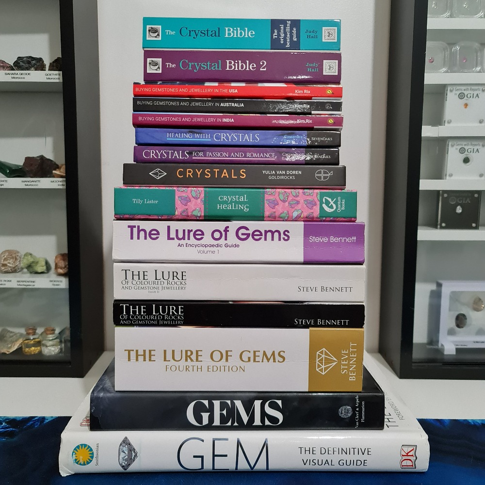My Gemmology Obsession Library - A full list of my Gem Books