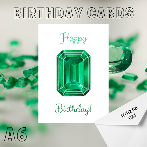 Emerald Birthday Card - Happy Birthday | Gemmology Obsession