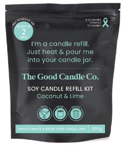 Soy Candle Refill Kit - Coconut & Lime | The Good Candle Co.