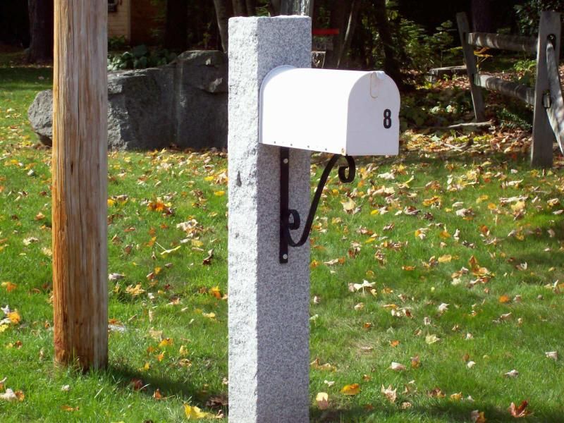 GC AAA Fences Granite Mailbox Posts And Lantern Posts