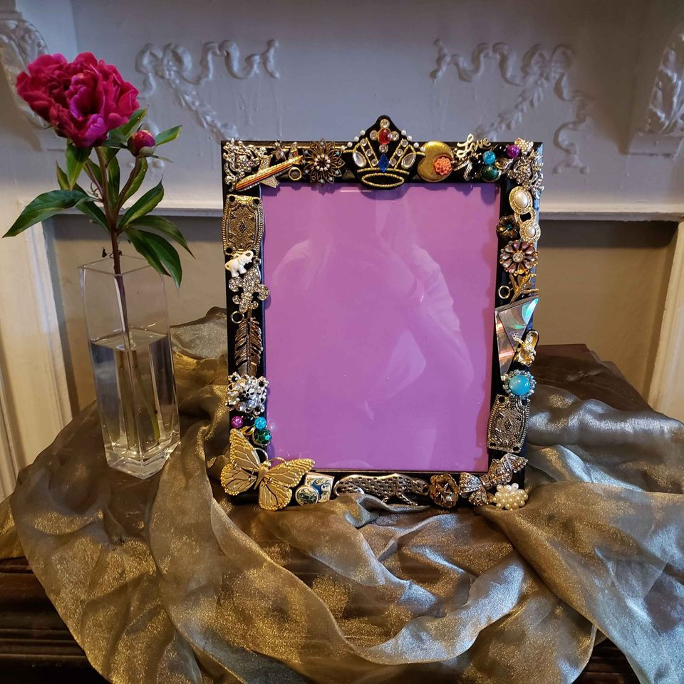 "Royal" Bejeweled Picture Frame | Fleurtopia