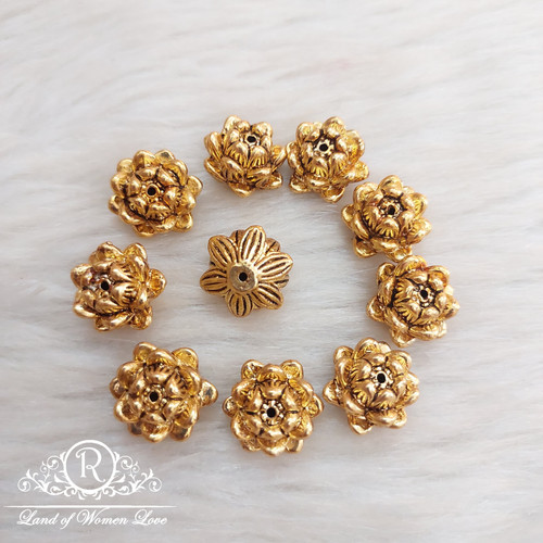 Silver gold balls design | Ramala Jewellery