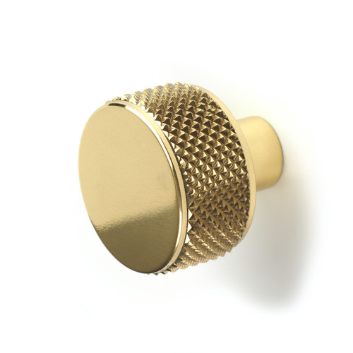 Signature Pull Knob in Polished Brass | Yardley Bespoke Shop