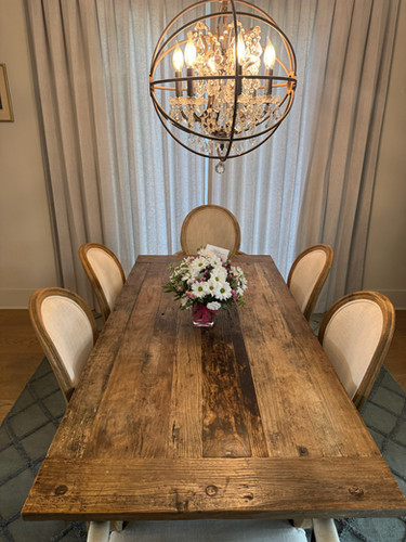 Restoration Hardware Flat Iron Rectangular Dining Table | MyGo2Girl