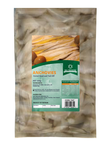 Anchovy Gutted Head & Tail Off - 25 x 400gm | Sea Treasure Seafood